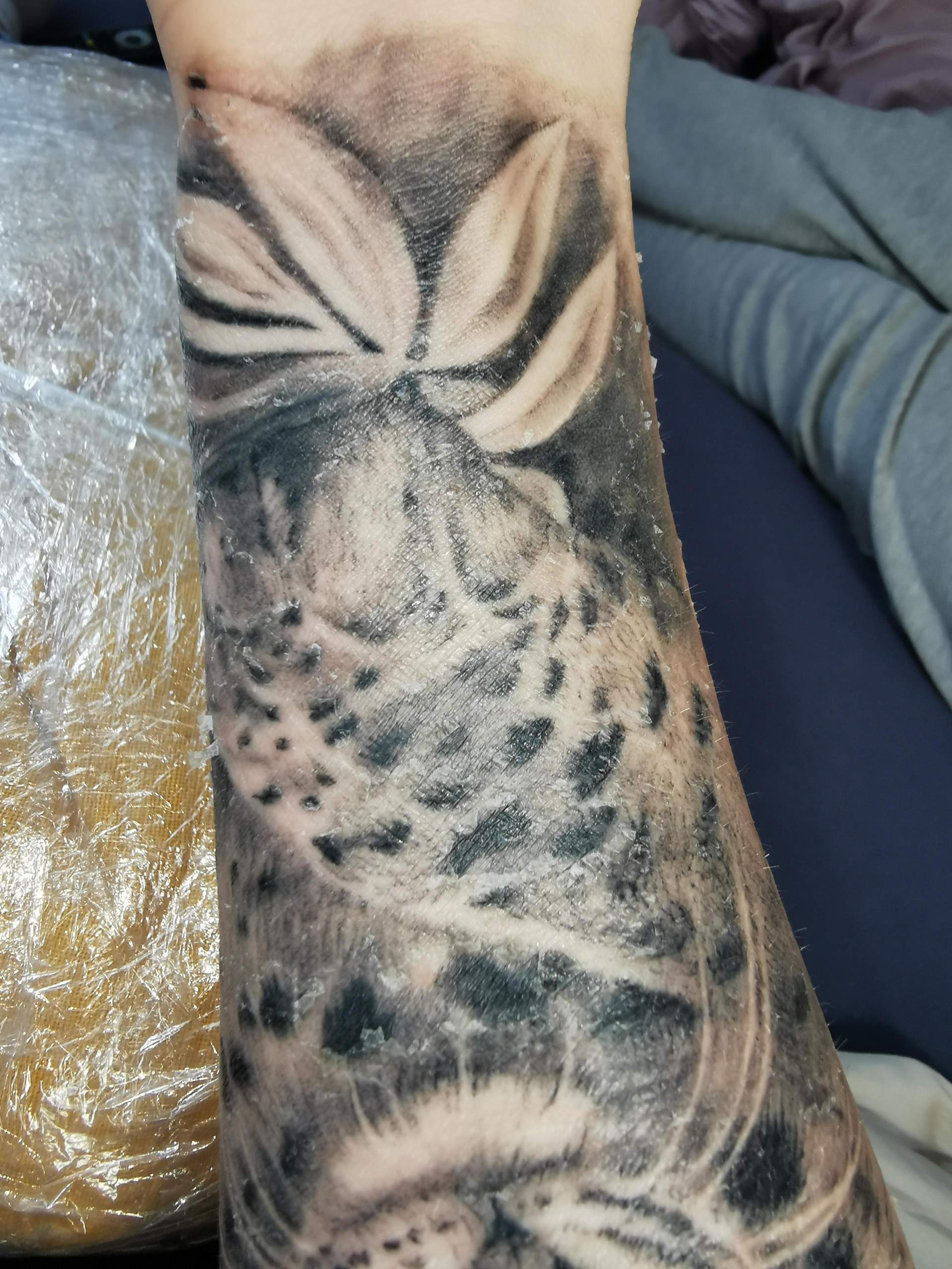 Nasse Wundheilung Tattoos