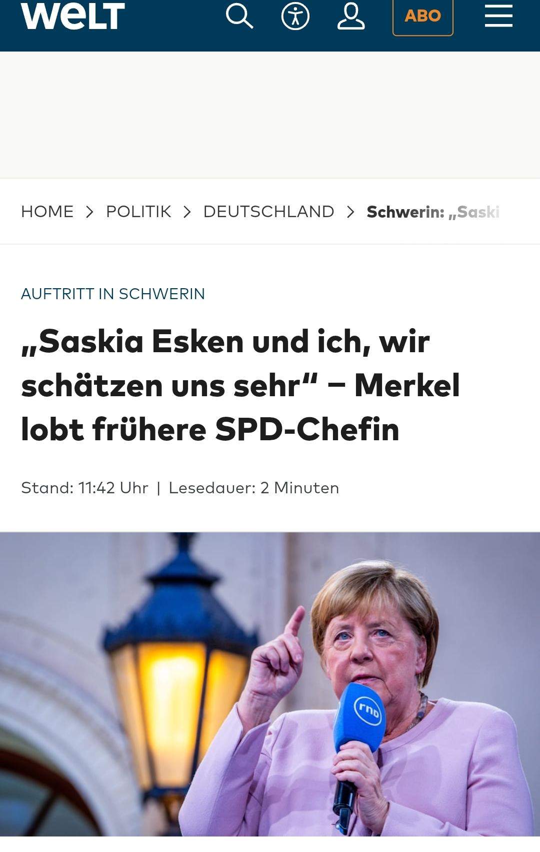 Schätzt ihr Saskia Esken auch sehr? (CDU, Regierung, SPD)