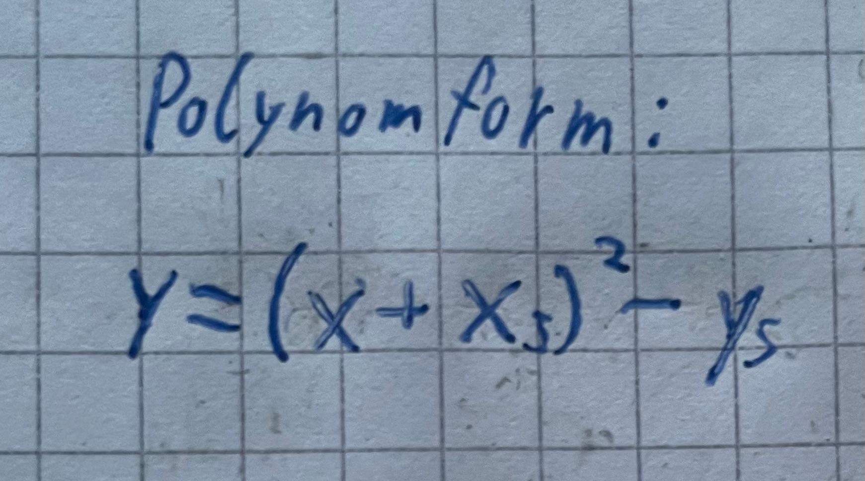 Scheitelpunkt/Polynomform? (rechnen, Funktion, Formel)