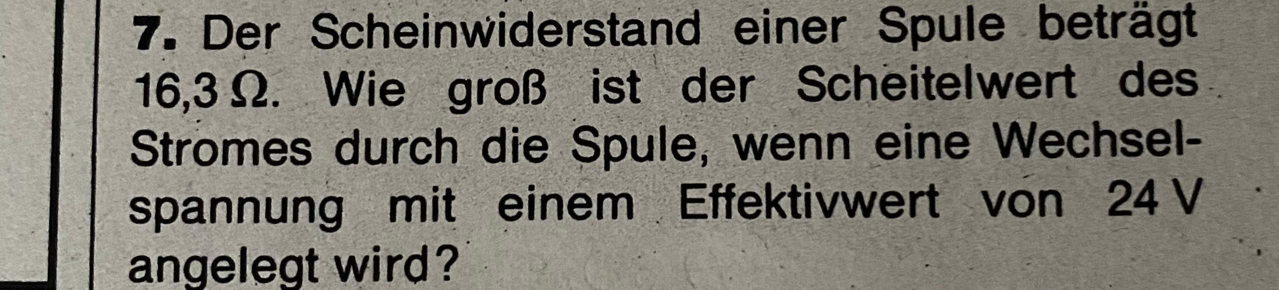 Scheitelwert des Stromes berechnen? (Strom, Elektrotechnik)