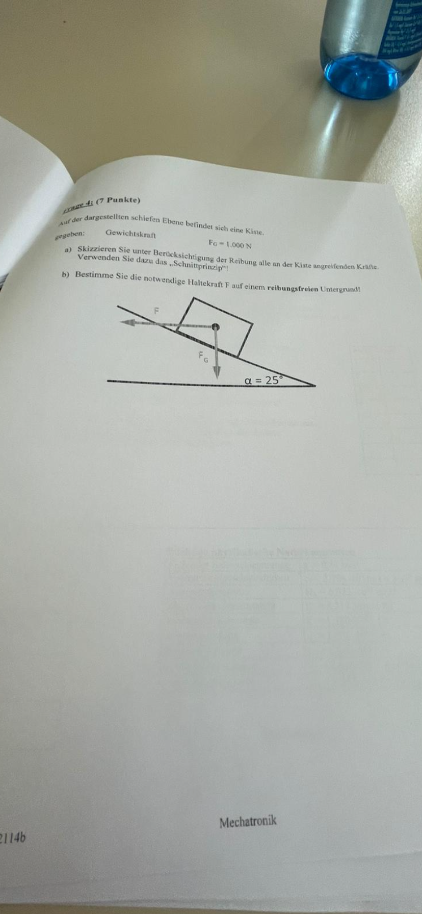 Schiefe Ebene, Reibungsfrei? (Mathematik, Physik, Lehrer)