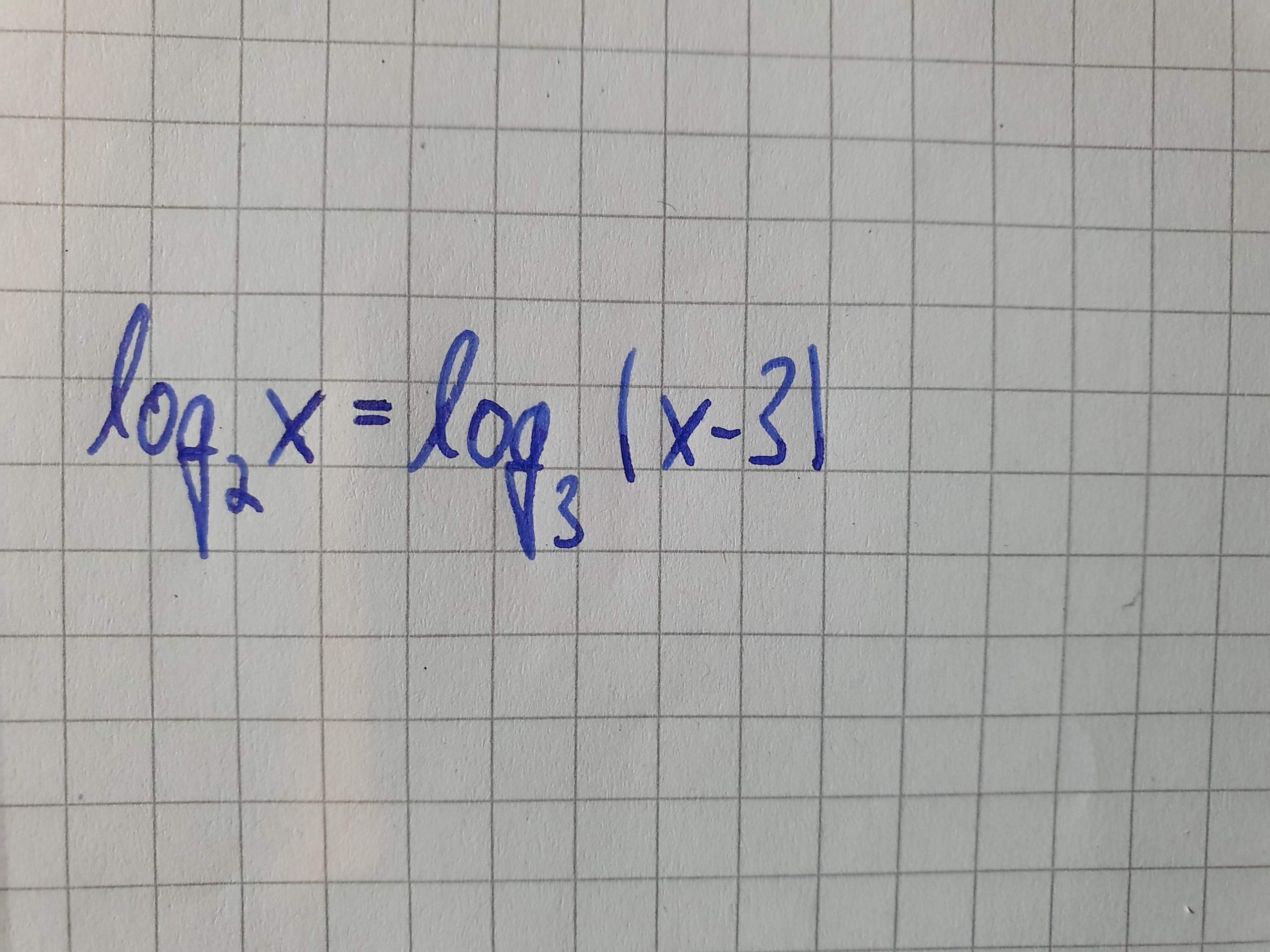 Schnittpunkt von 2 Logarithmusfunktion? (Schule, Mathematik, Funktion)