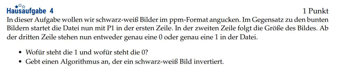 Schwarz weiß Bild invertieren? (Informatik, Funktion, Vektoren)