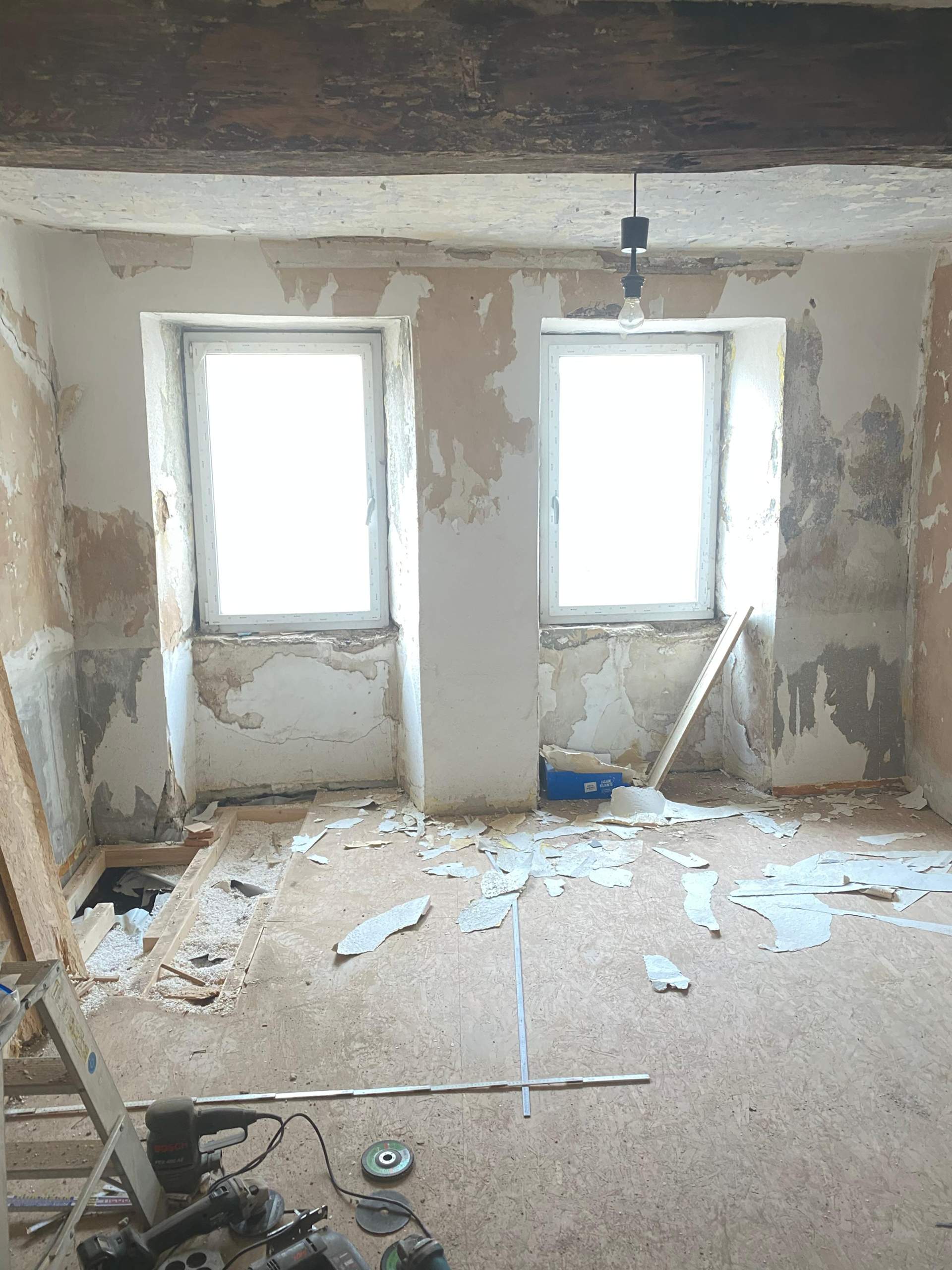 Schwierige Aussenwand innen begradigen? ständerwerk alternative ...