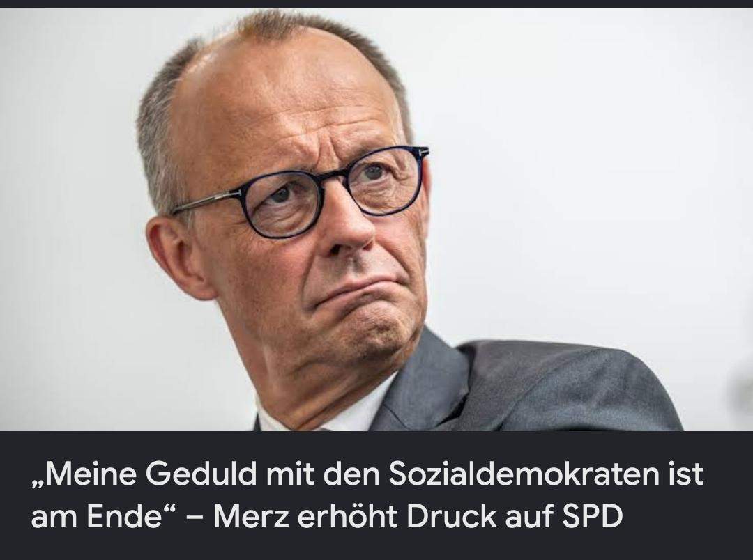 Seid ihr froh, dass Merz den Druck jetzt erhöht? (SPD, Friedrich Merz)