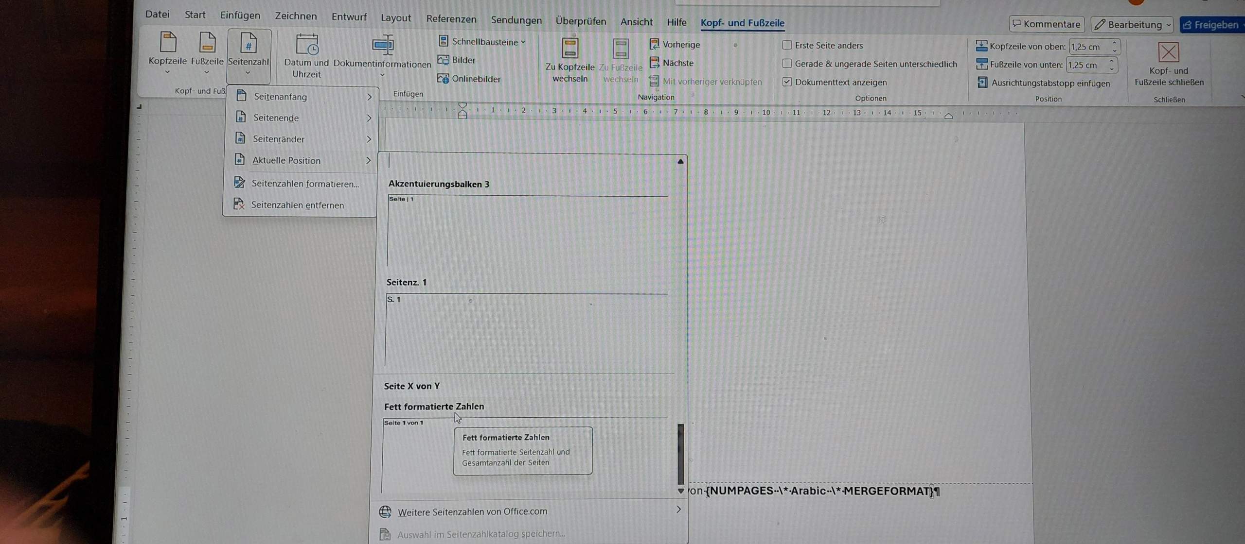 Seitenposition auf Word eingeben funktioniert bei diesem pc nicht Hilfe ...
