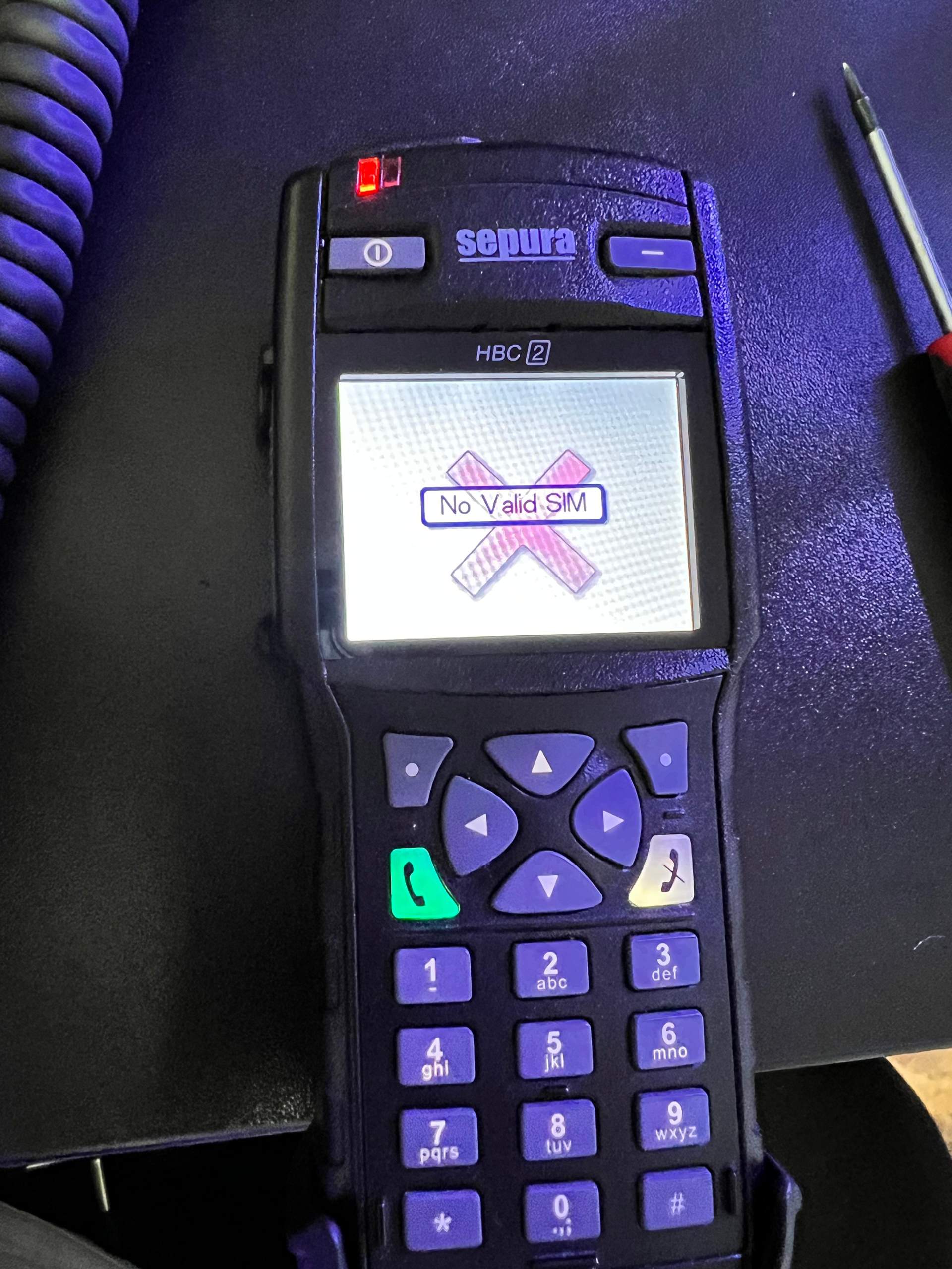 Sepura SRG3900 SIM normal? (BOS-Funk)