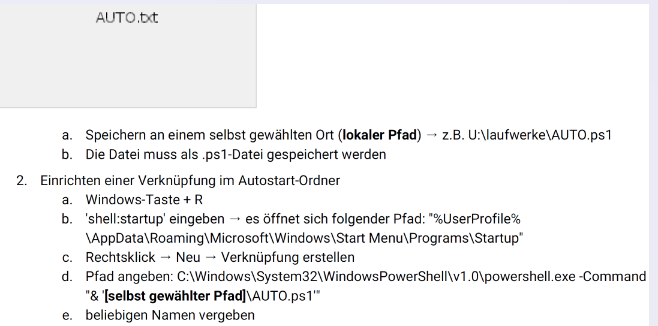 shell:startup programm startet nicht? (programmieren, Programmiersprache, cmd)