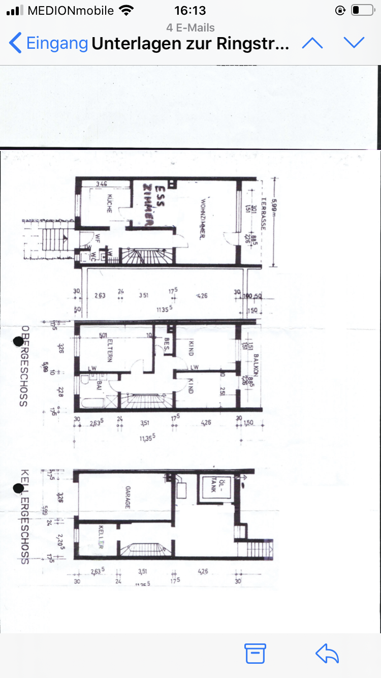 Sieht man am Grundriss eine tragende Wand? (Architektur)