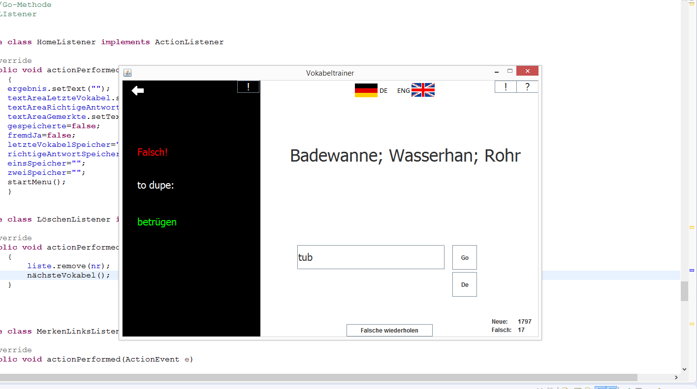 Sieht mein Vokabeltrainer aufwändig aus? (Computer, programmieren, Java)