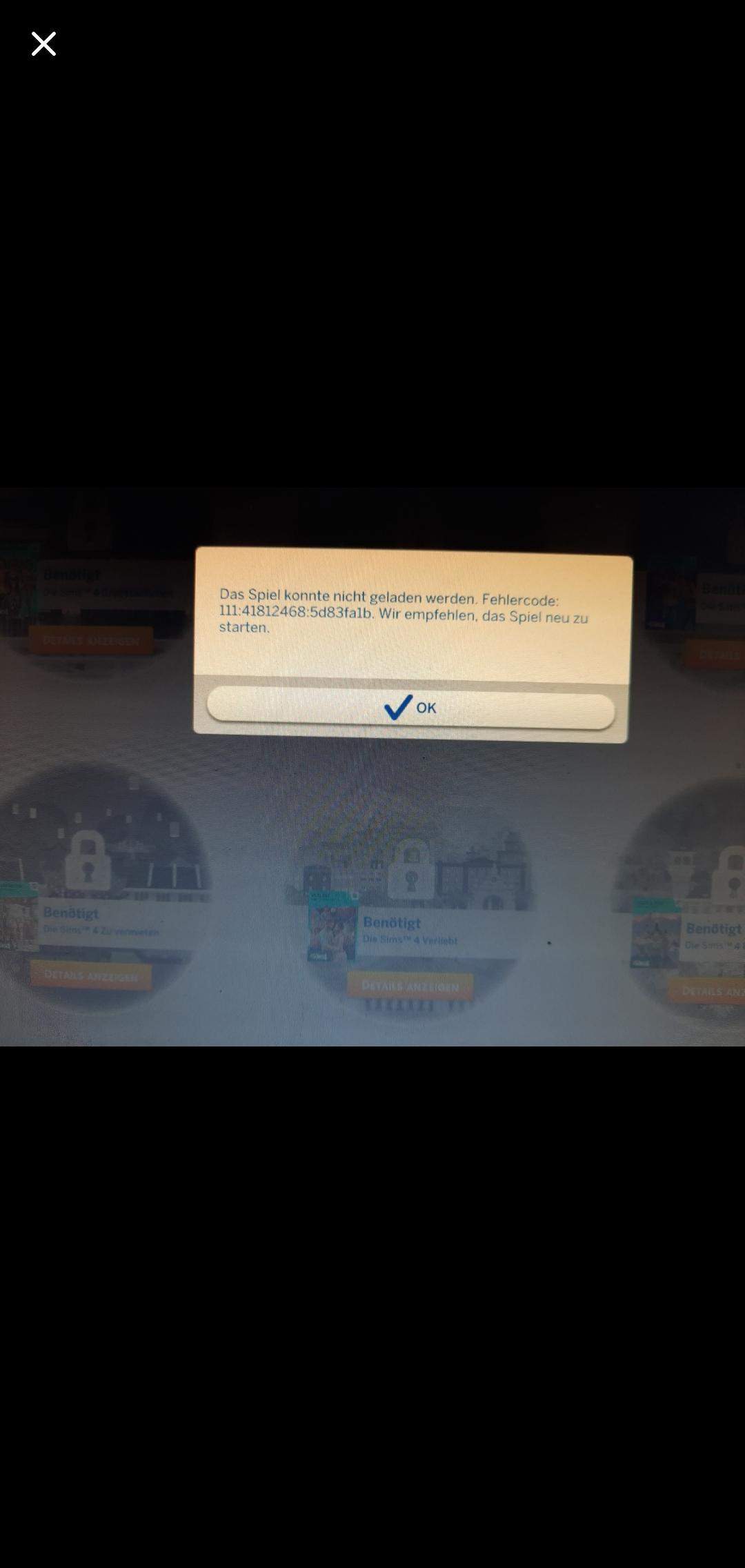 Sims 4 Fehlercode was tun? (PC, EA)