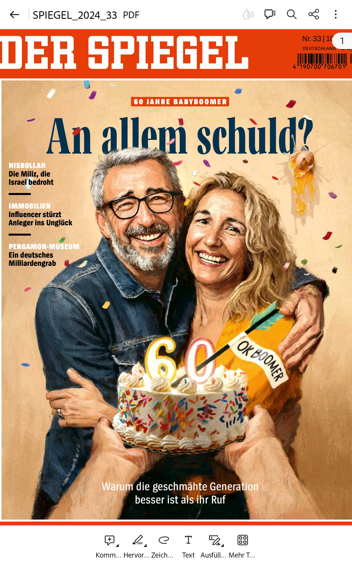 Sind wir Boomer wirklich "an allem Schuld" wie es dieser Spiegel-Titel ...