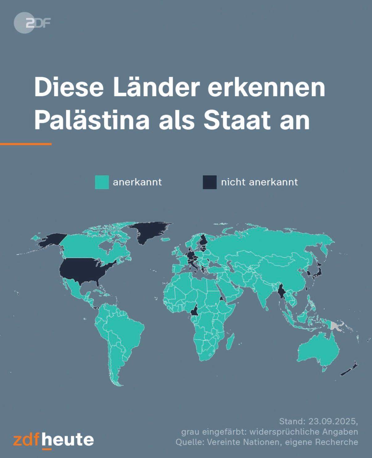 Sollte Deutschland Palästina anerkennen, so wie der Rest der Welt ...