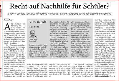 Sollte jedes Kind ein Recht auf kostenlose Nachhilfe habe? (Schule ...