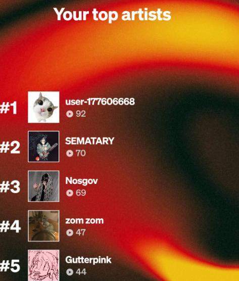 soundcloud wrapped 2025 (Musik)