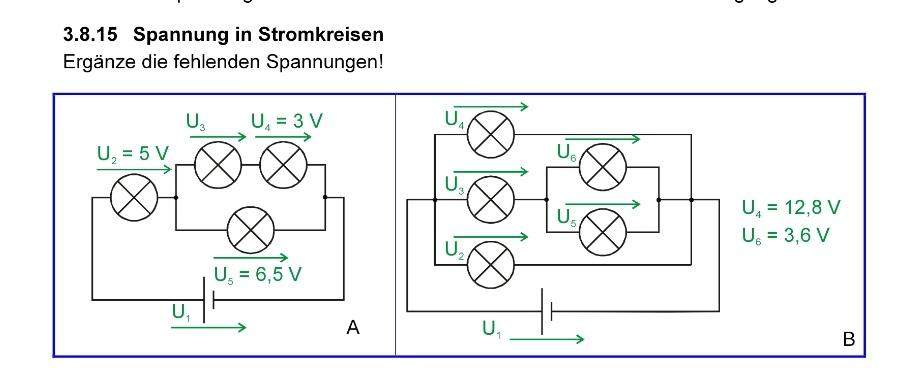 Spannungen im Stromkreis? (Physik)