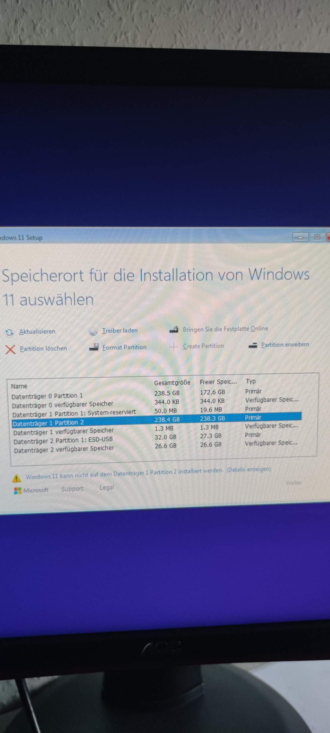 Speicherort Windows 11? (Microsoft, Windows Installation)
