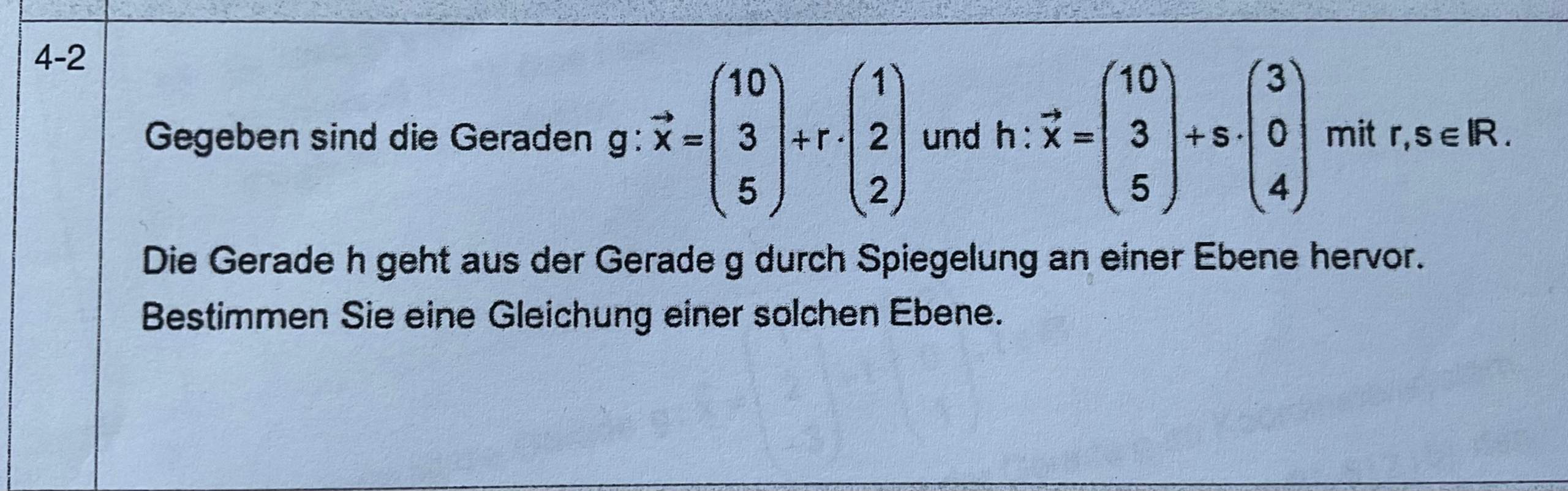 Spieglung an einer Ebene? (rechnen, Funktion, Gleichungen)
