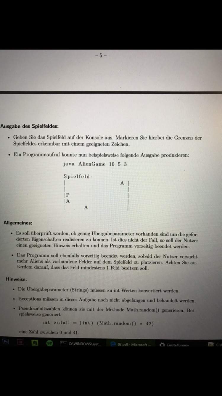 "Spieler" nicht zufällig verteilt auf Spielfeld trotz Math.random (Java ...