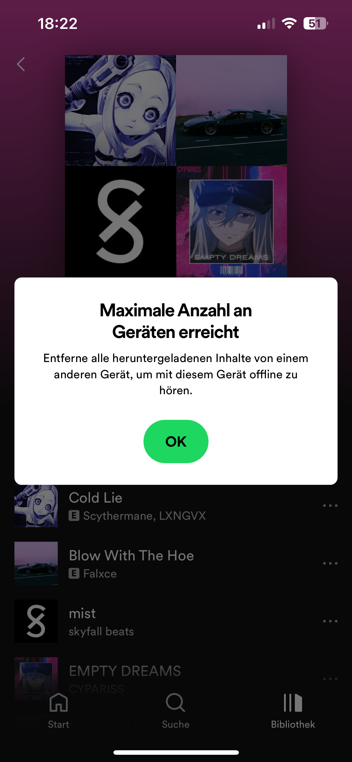 Spotify Limit Anzahl Geräte erreicht? (Spotify Premium)