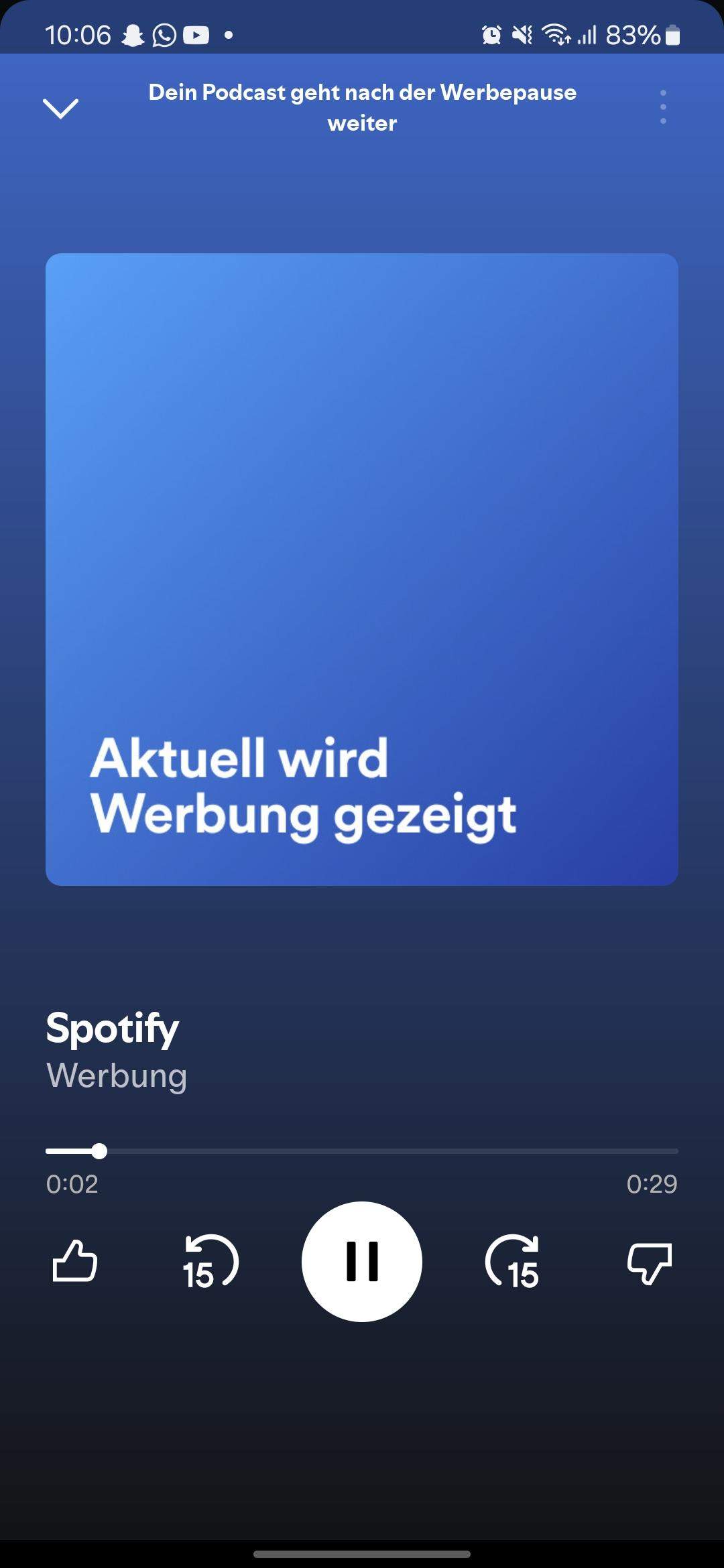 Spotify Podcast Werbung Trotz Premium