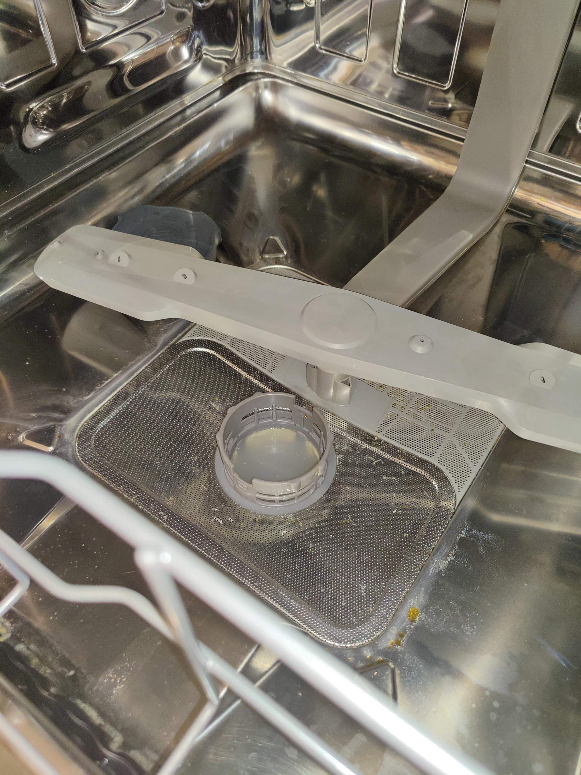 Spannende Wasser Steht In Spulmaschine Bild