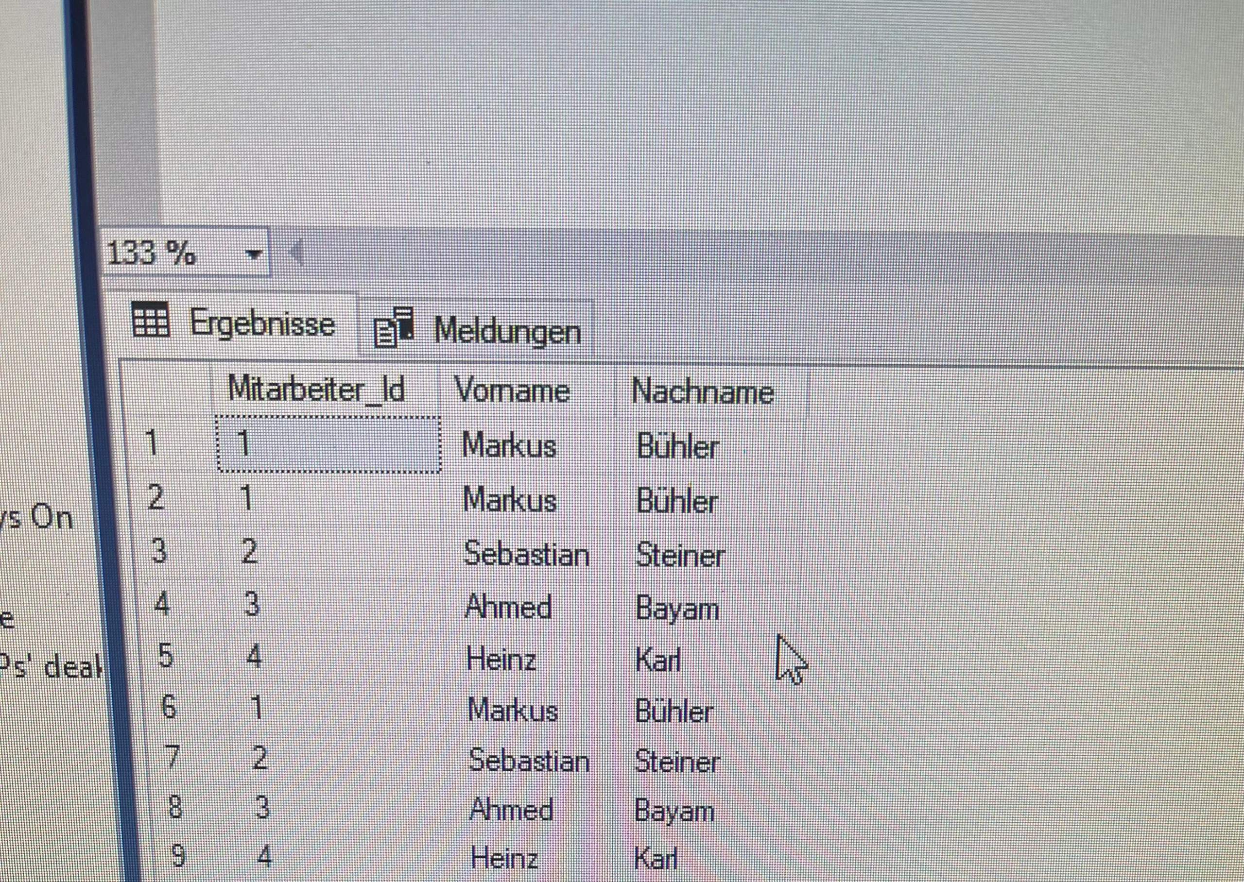 SQL doppelte Tabelle? (programmieren, Informatik, IT)