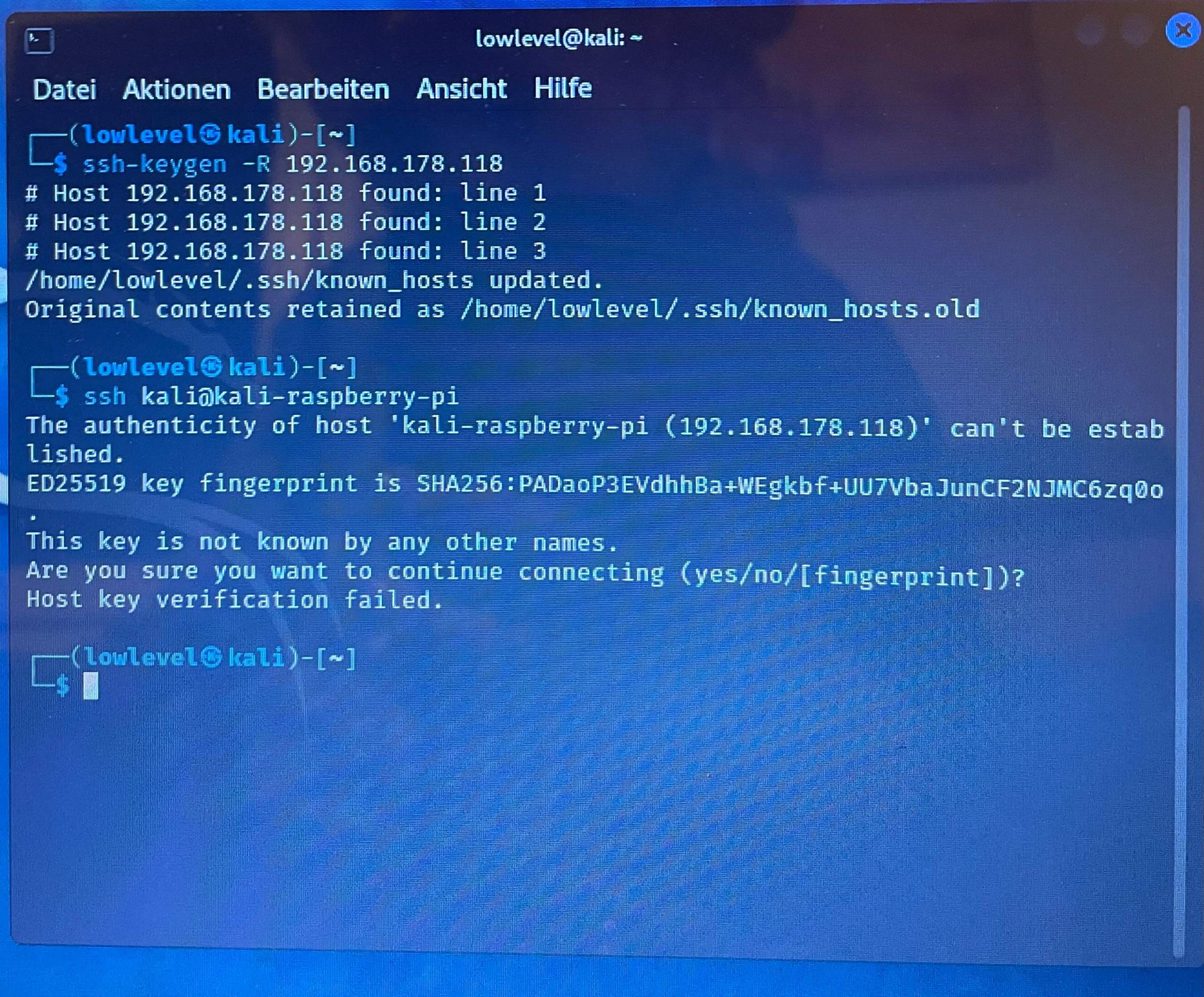 Ssh Host Key Verification Failed It Linux Raspberry Pi 4334