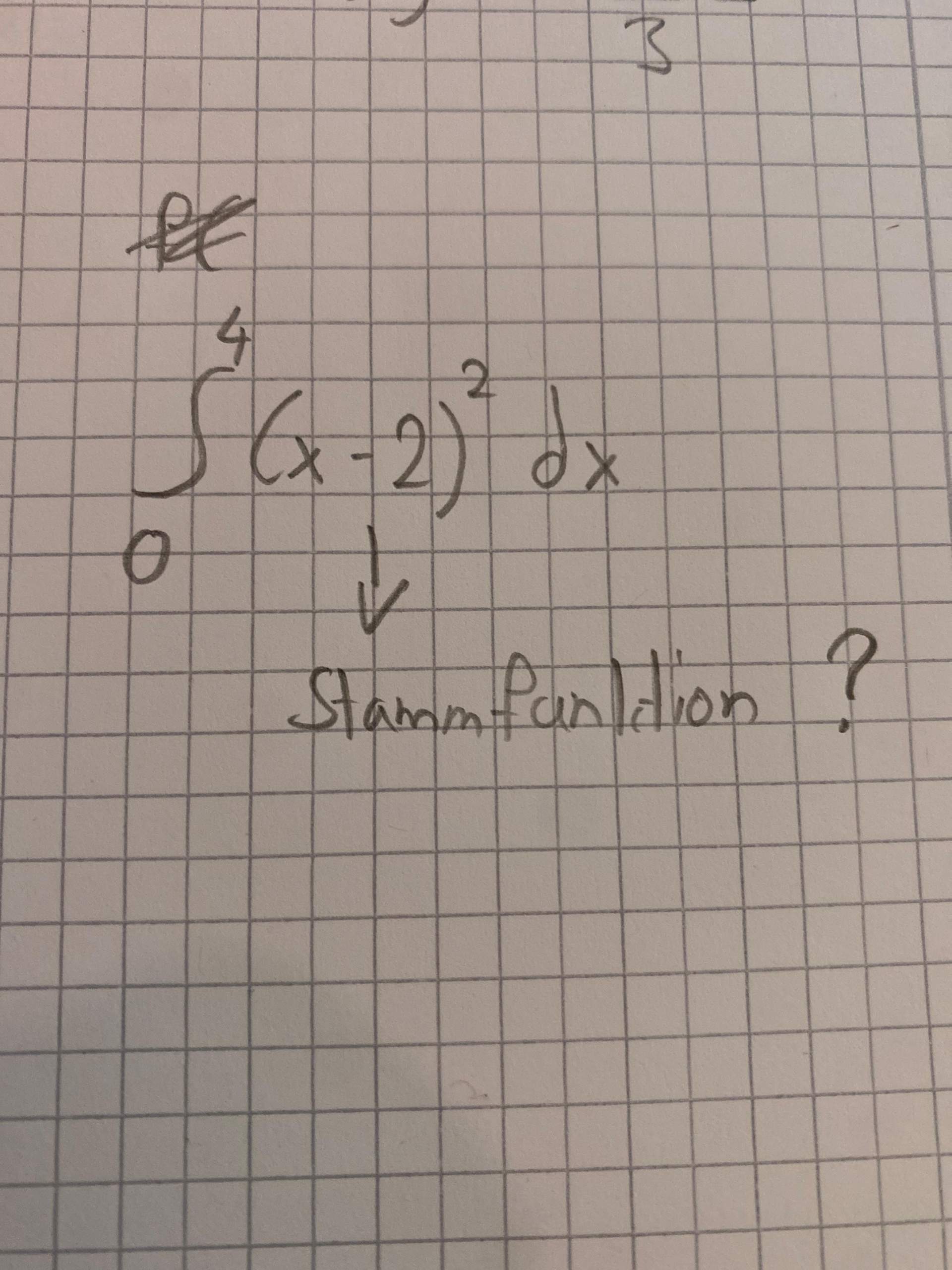 Stammfunktion berechen? (rechnen, Funktion, Gleichungen)
