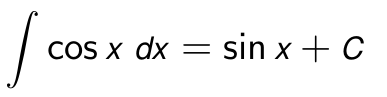 Stammfunktion von cos x? (rechnen, Funktion, Gleichungen)