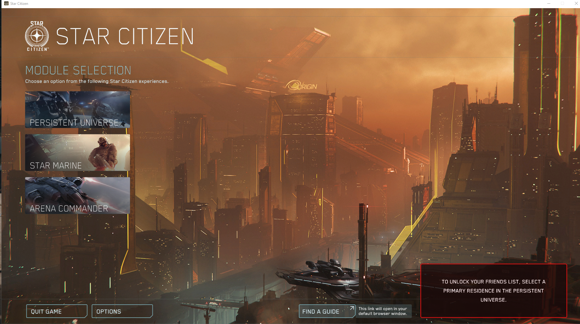 Star Citizen Problem beim joinen vom Presisten Universe? (Star Citzen)