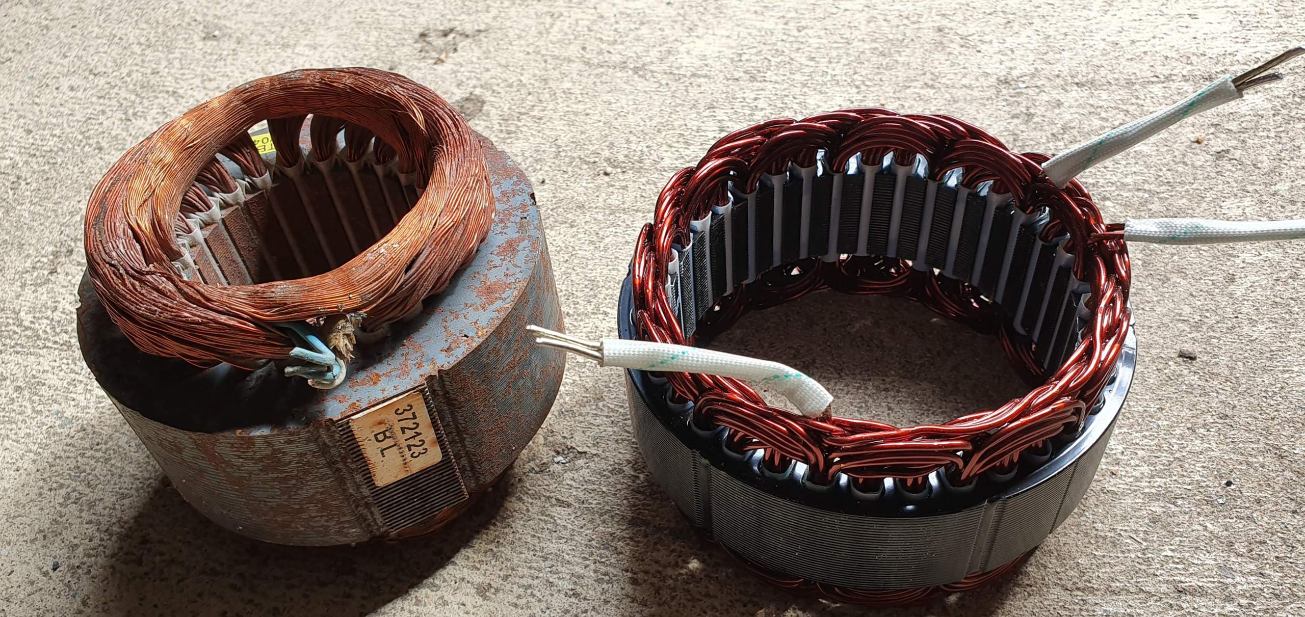 Statorspule Generator unterschied? (Technik, Technologie, Physik)