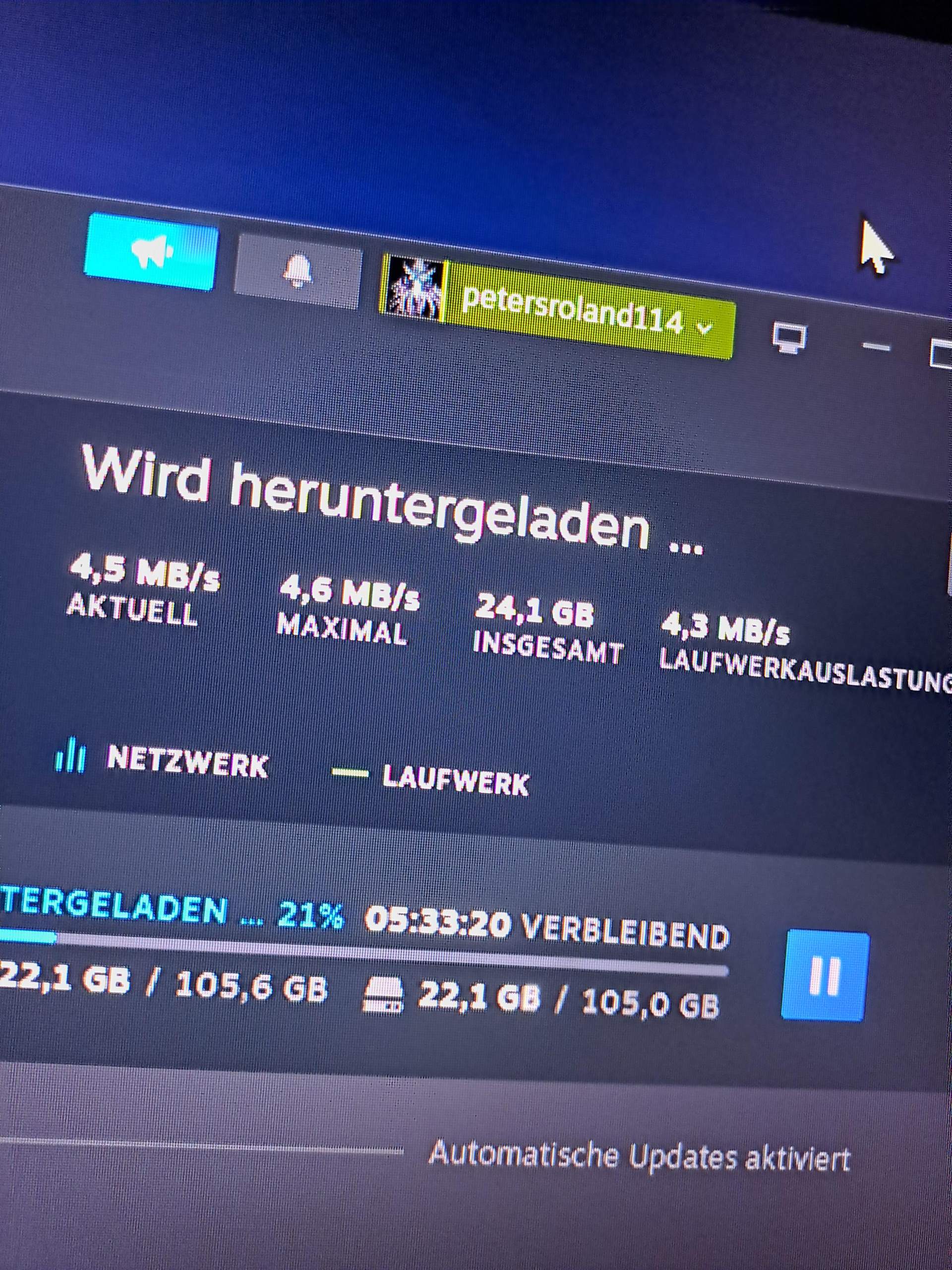 Steam download langsamer als internet? (WLAN, Router, Telekom)