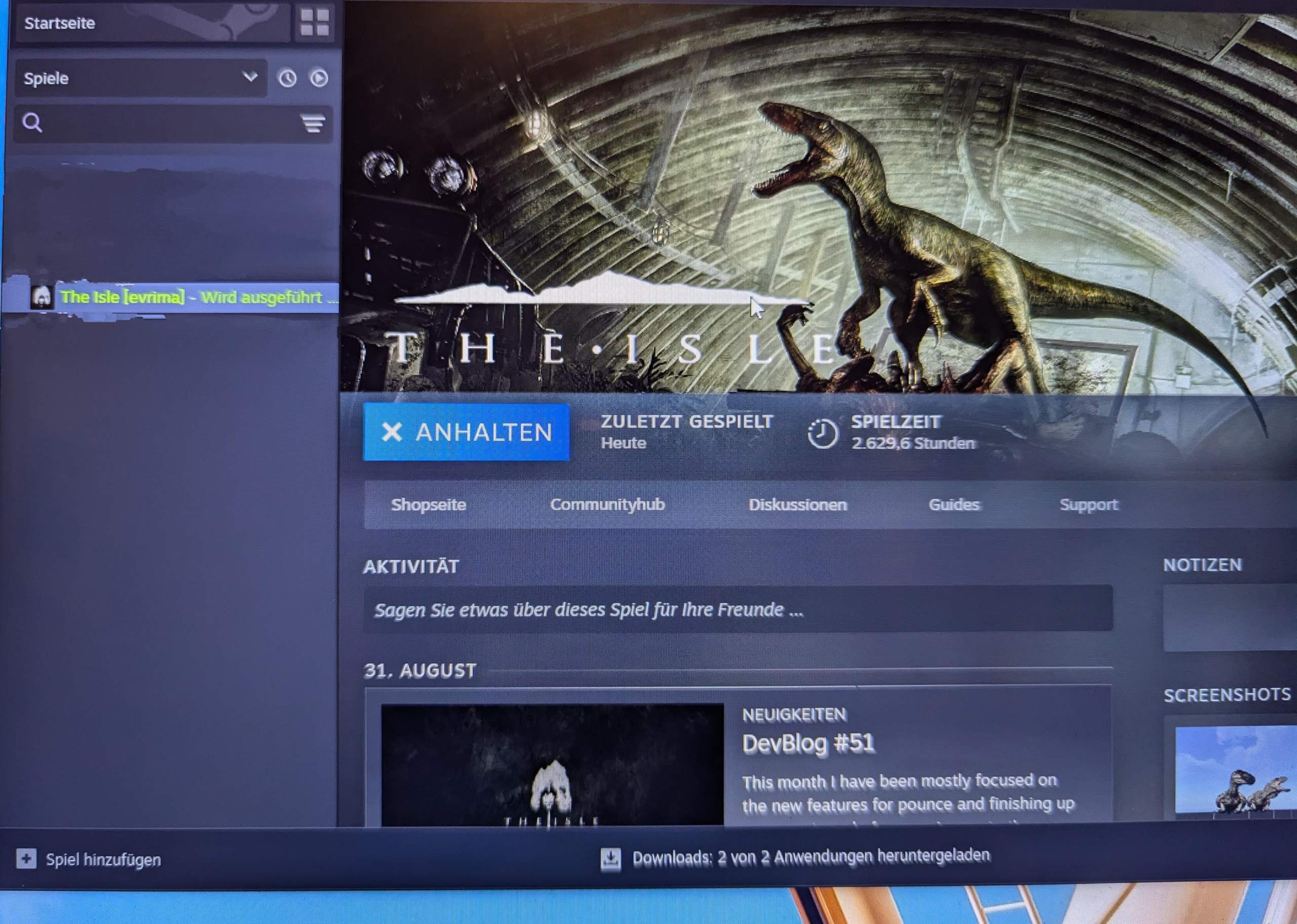 Steam The Isle Evrima? (PC, Computerspiele, Laptop)
