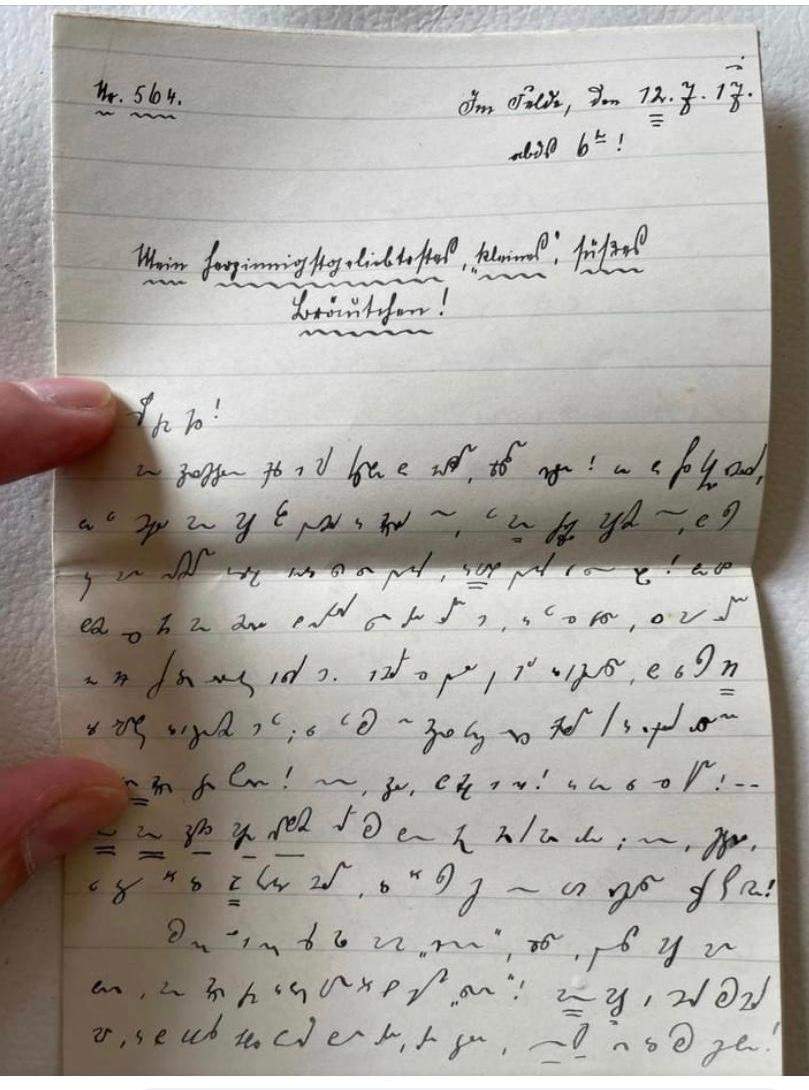 Stenografie Text 1917 geschrieben? (Schule, Deutsch)