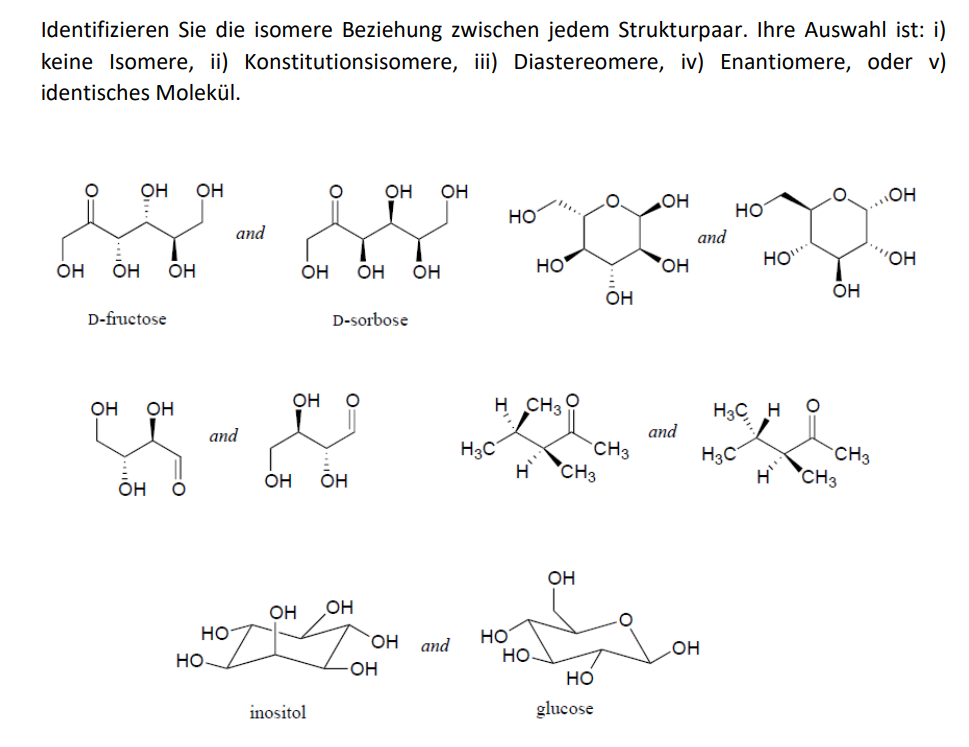 Stereoisomerie? (organische Chemie, Isomere)