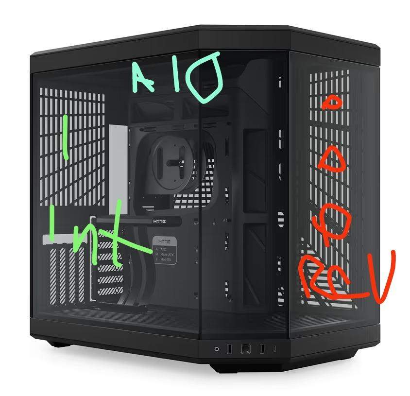 Stimmt die Ausrichtung der Lufter (gaming pc)? (Computer, Hardware)