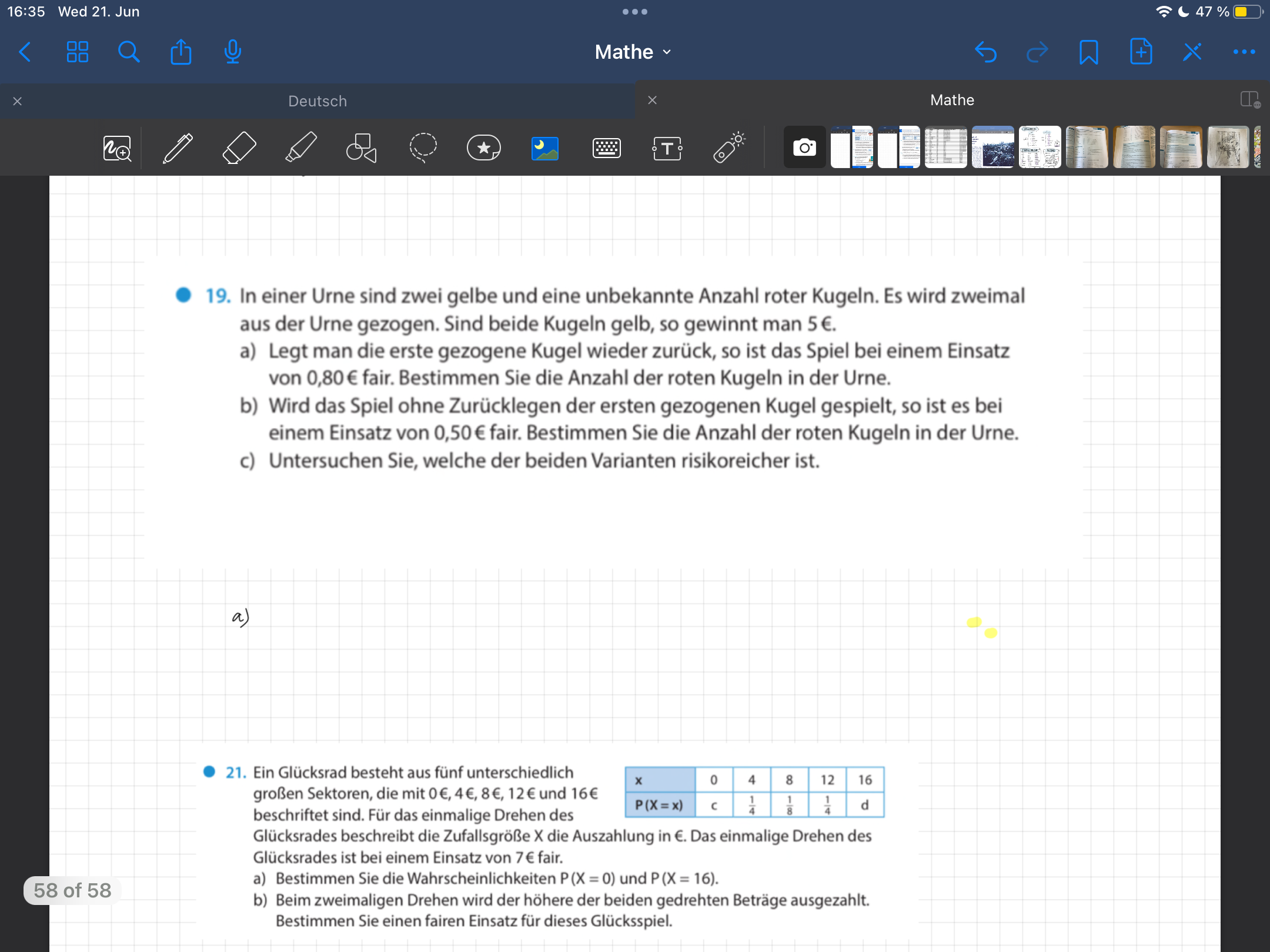 Stochastik Fairness? (rechnen, Formel, Wahrscheinlichkeit)