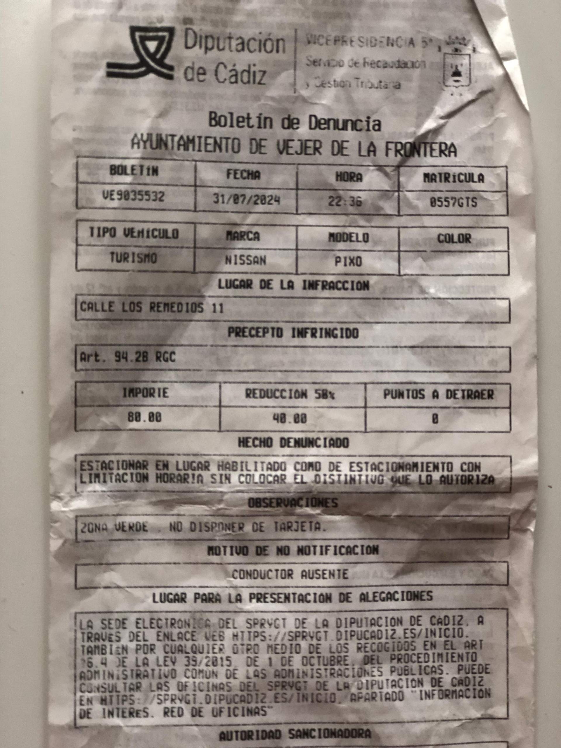 Strafzettel Aus Spanien