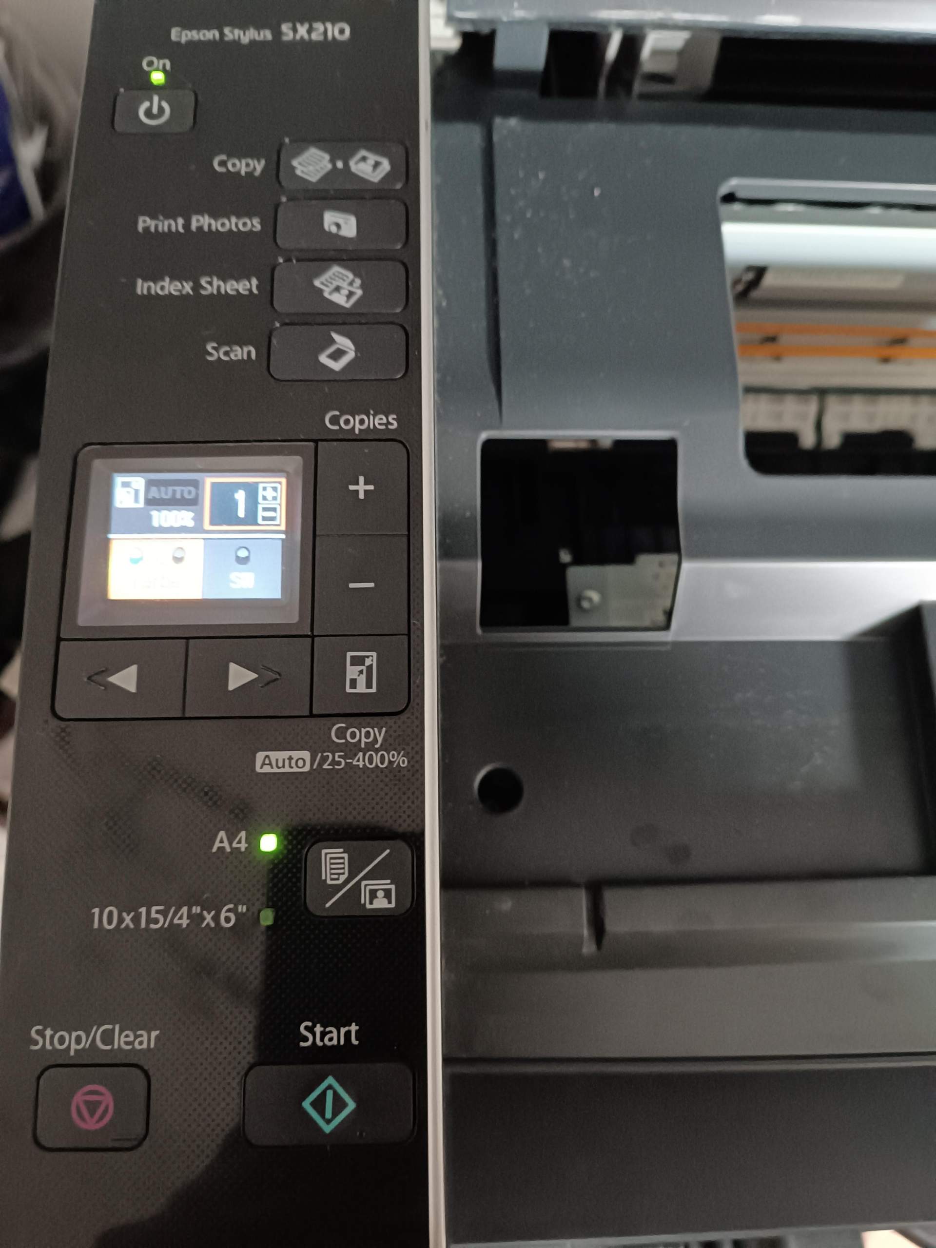 Suche Hilfe tauschen Toner für Epson stylus SX 210? (WLAN, Canon, HP)