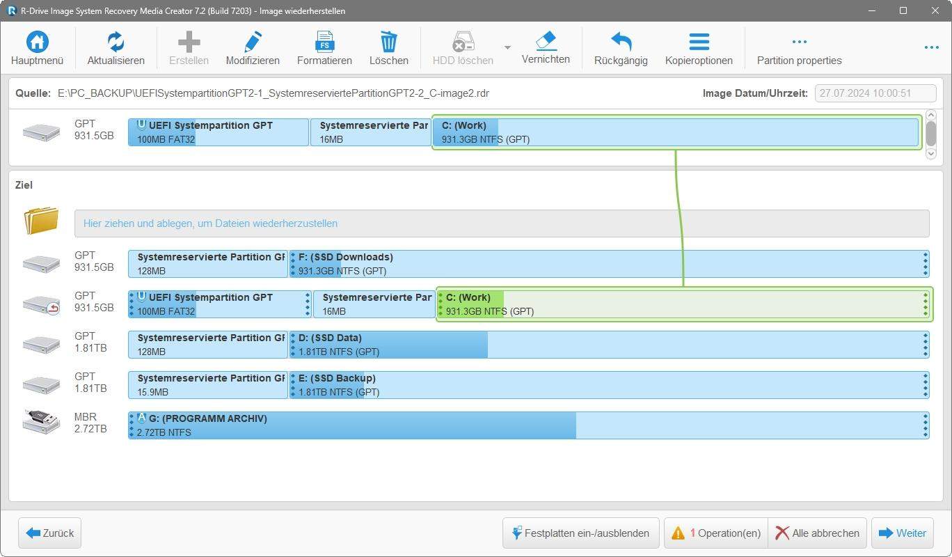 Suche Win11 Backup Software für Systemdisk GPT UEFI ohne BootCD od. USB ...