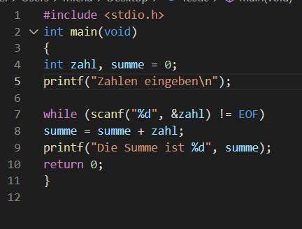 Summenrechner programmieren in C? (Computer, Technik, Spiele und Gaming)