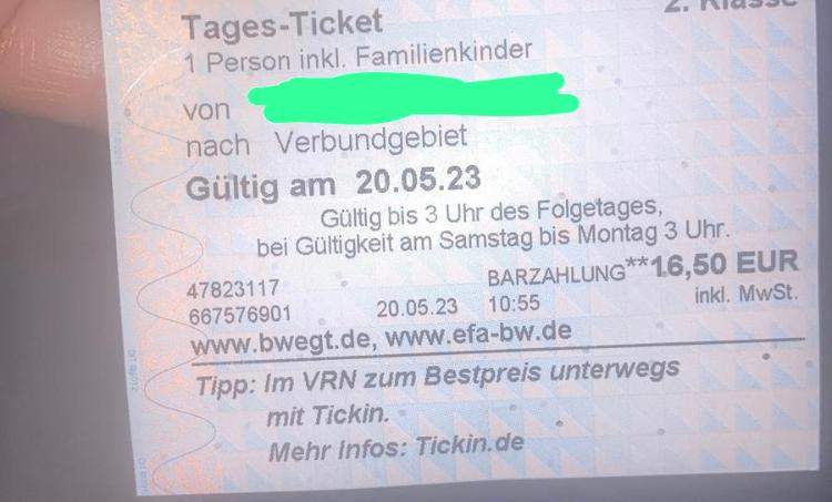 Tagesticket von Samstag auch sonntags benutzen? (Bahn, Bus, Fahrkarte)