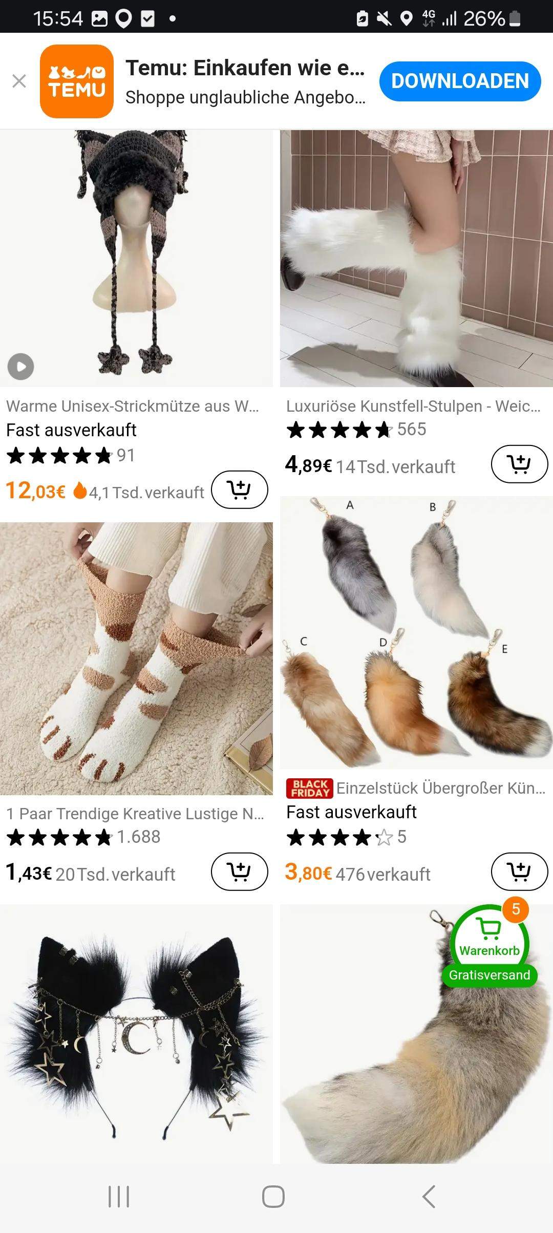 Tails bei Temu?!?!? (Therianthropie, gear)