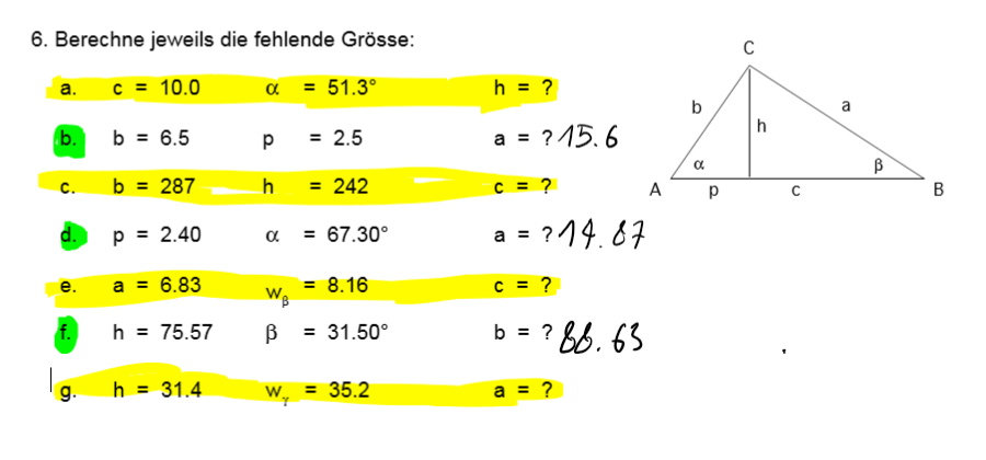 Tan, Cos, Sin Aufgabe? (rechnen, Funktion, Gleichungen)