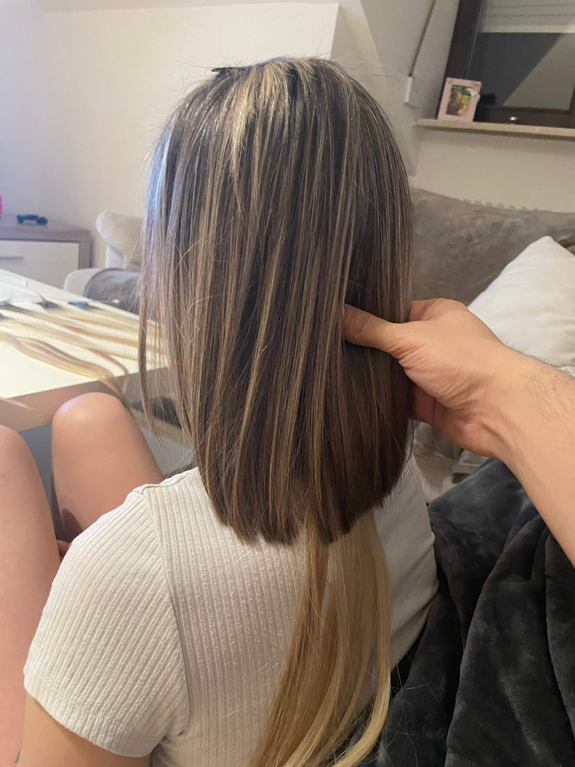 Tape in extensions bei gerade geschnittene Haare?