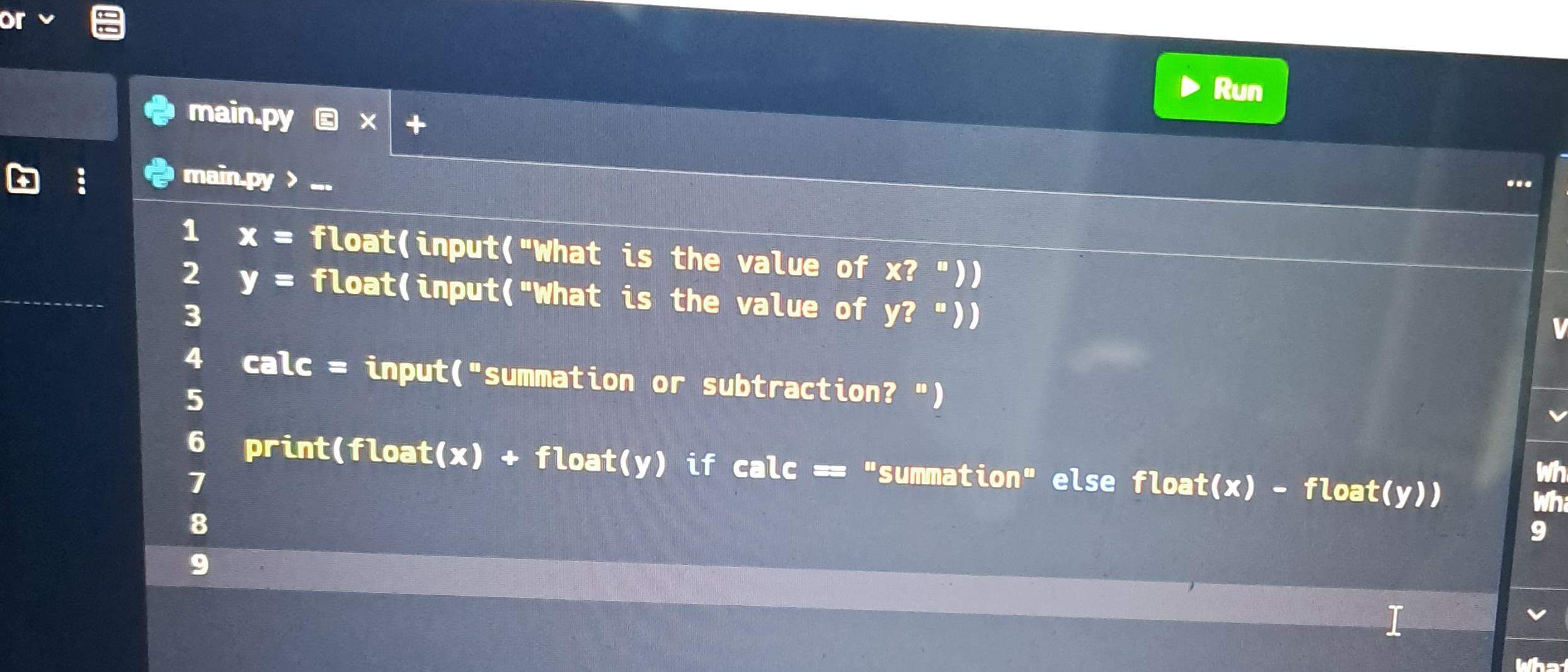 Taschenrechner Programmieren Python Problem Mathematik