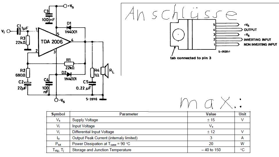 TDA2006 NF-Verstärker (Elektronik, Elektrik, Elektrizitätslehre)