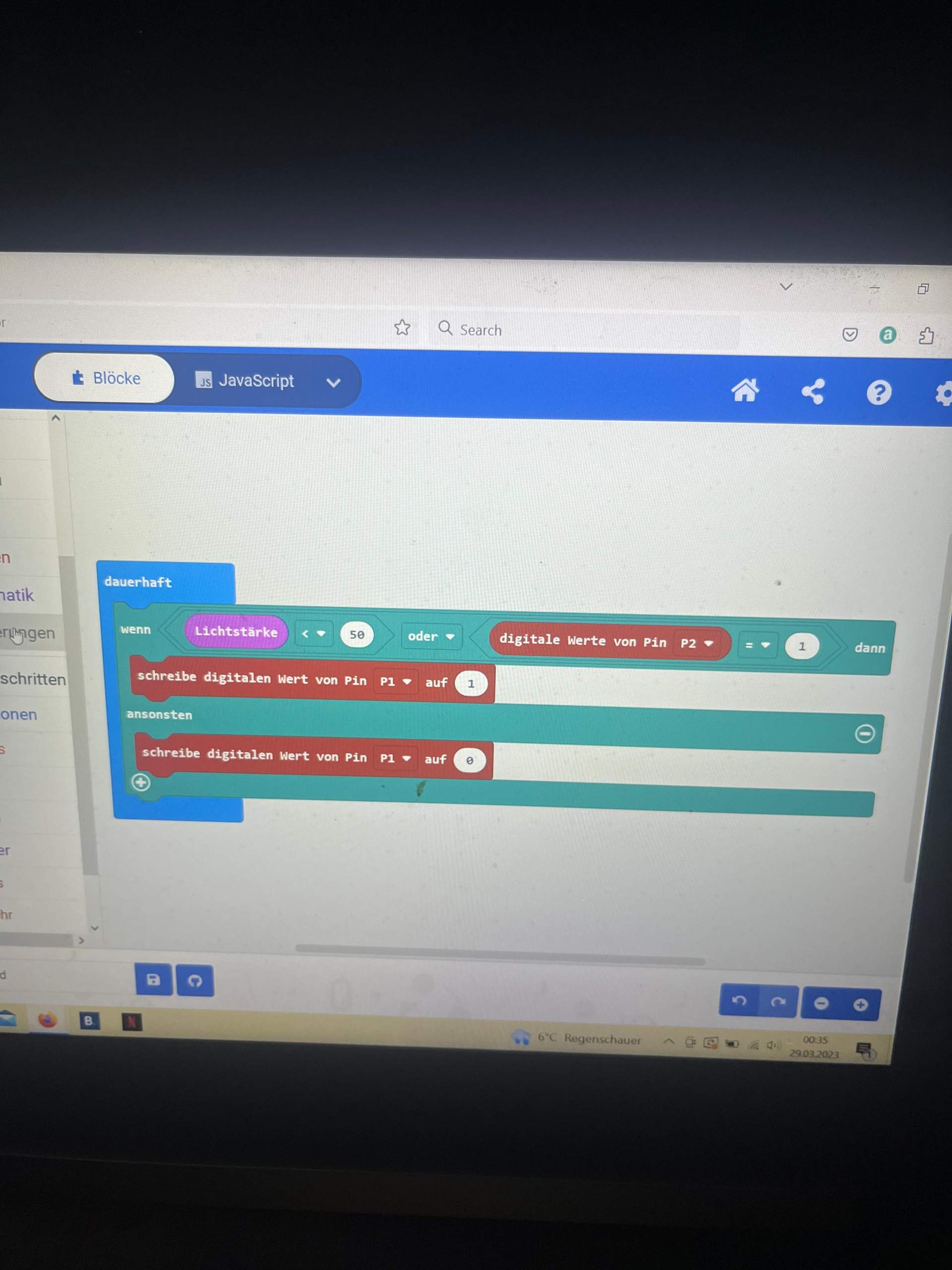 Technik microbit? (Programm, programmieren)