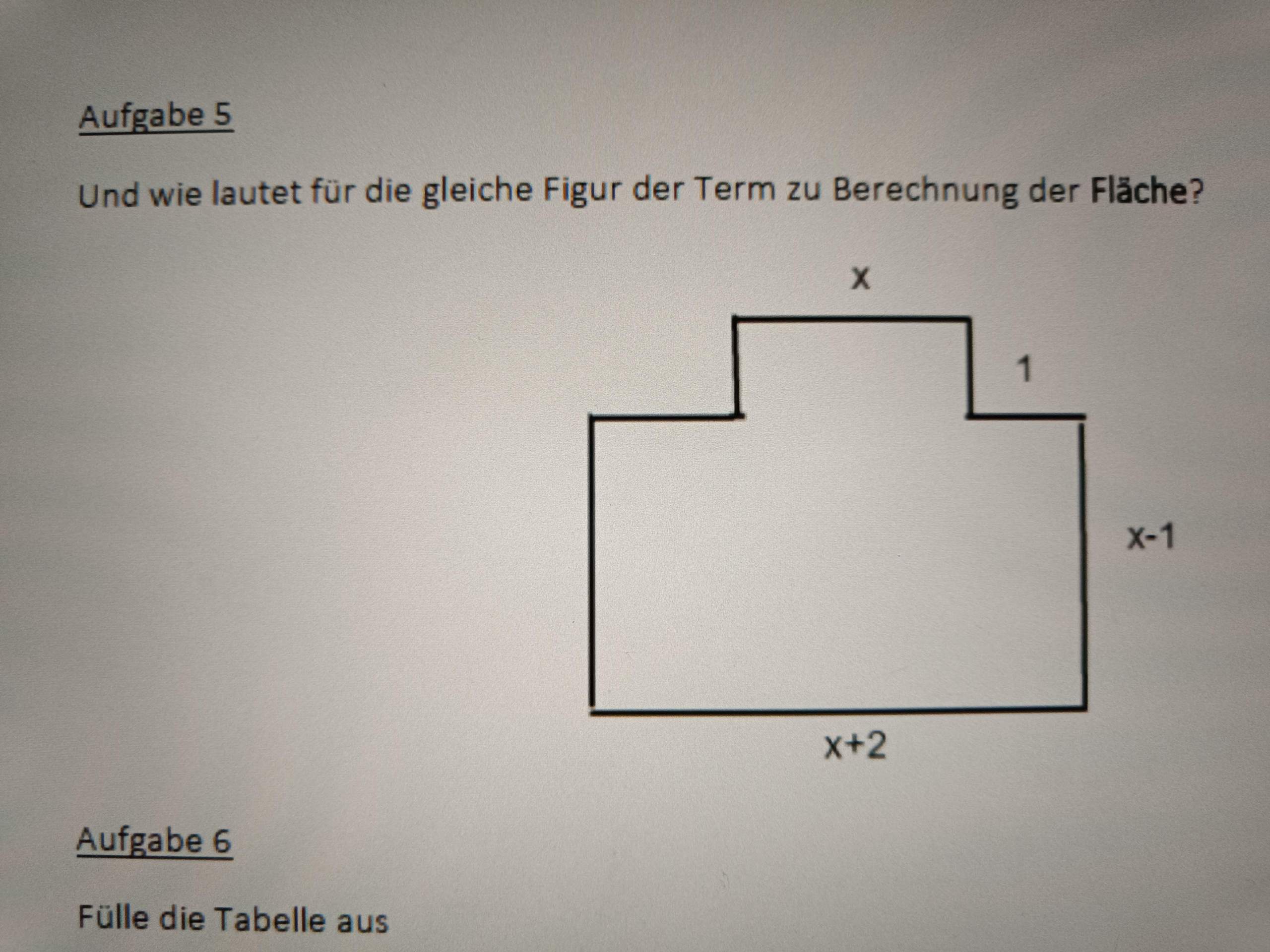 Terme, Flächenberechnung? (Mathematik, rechnen, Formel)
